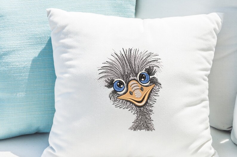 Ostrich Embroidery Design, 5 Sizes, Instant Download. - Etsy