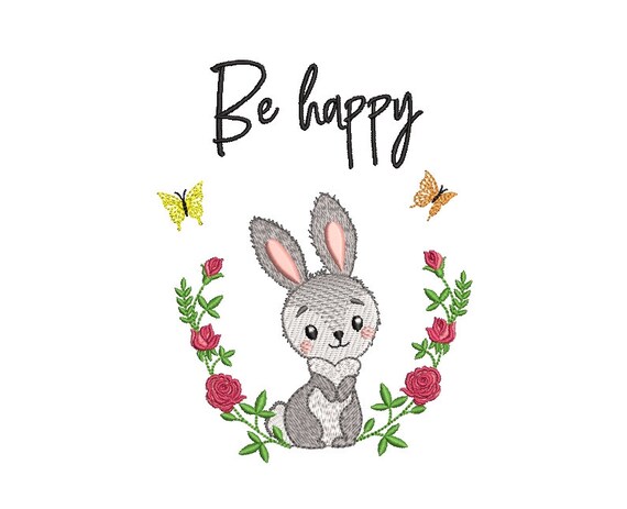 Easter Bunny Embroidery Designs 3 Sizes. - Etsy