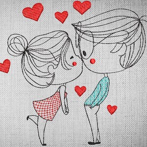 Baby Kiss Machine Embroidery Design , 5 Sizes. - Etsy