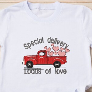 Car With Hearts Machine Embroidery Design, Special Delivery Loads of ...