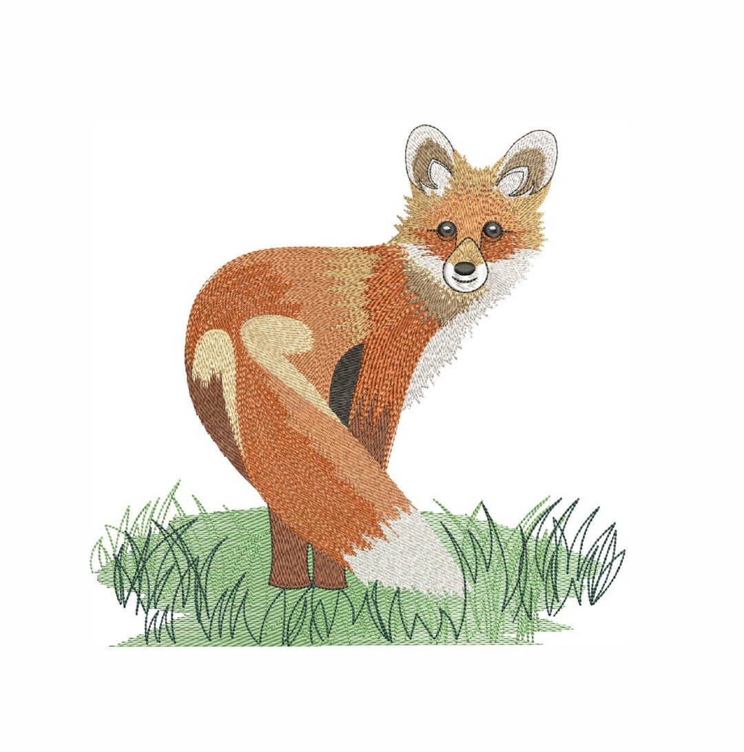 Fox Machine Embroidery Design, 6 Sizes. - Etsy