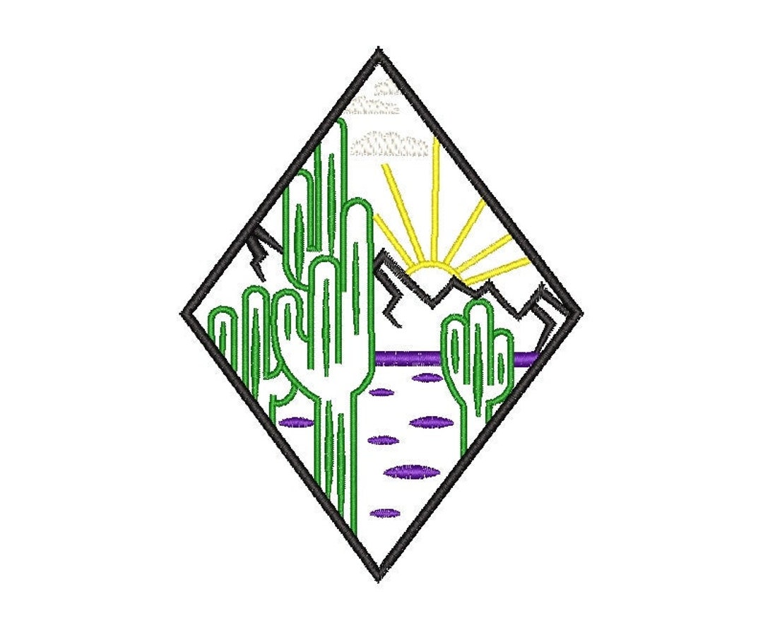 Cactus Machine Embroidery Design, Succulents Embroidery, 4 Sizes. - Etsy