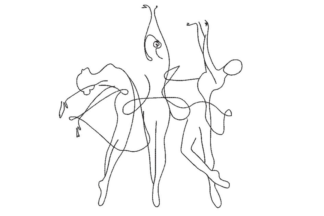 Ballerina Embroidery Design, 8 Sizes. - Etsy