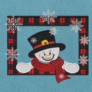 Snowman Machine Embroidery Design , Winter Embroidery, 4 Sizes, Instant ...