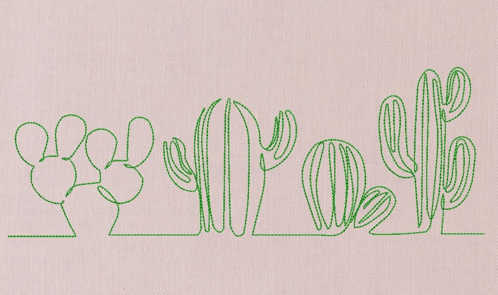 Cactus Machine Embroidery Design 4 Sizes - Etsy