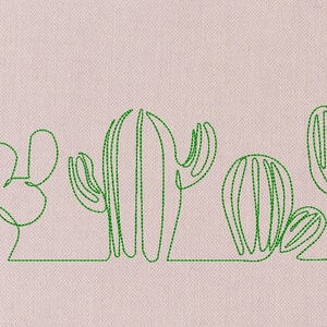 Cactus Machine Embroidery Design, 4 Sizes - Etsy