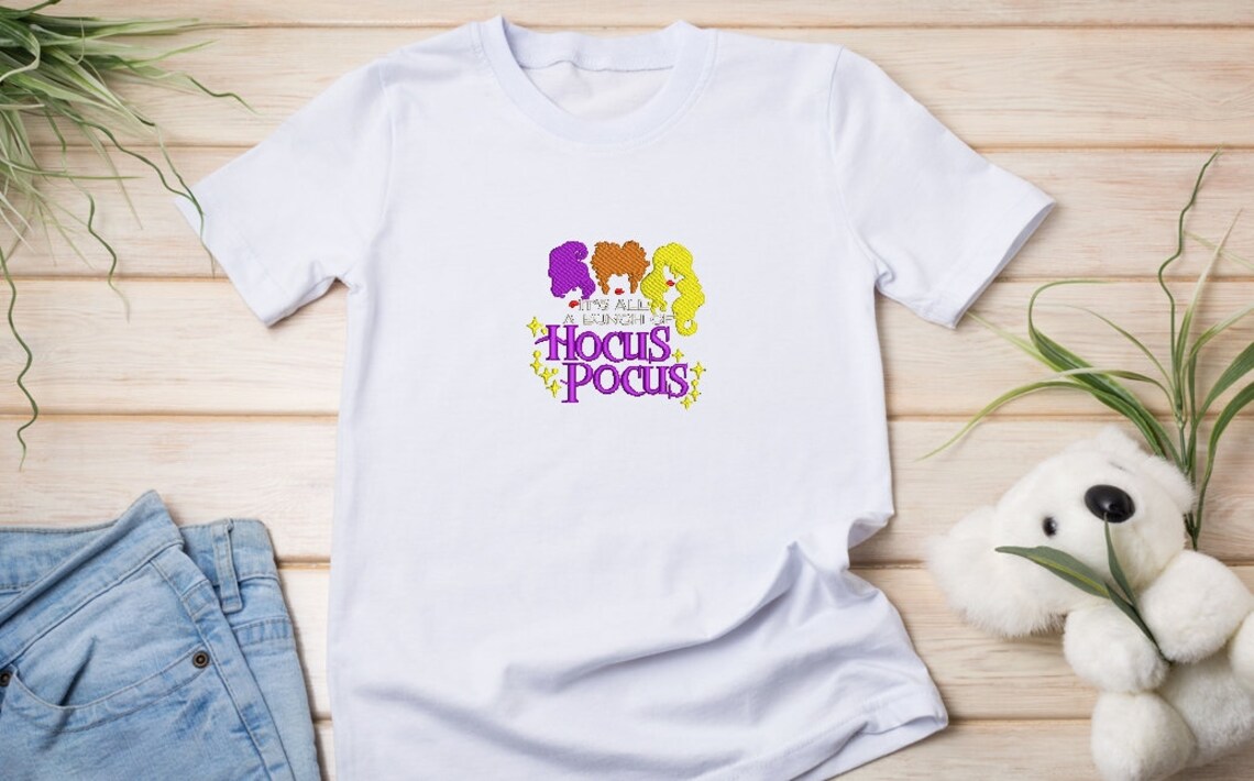 Hocus Pocus Embroidery Design Halloween Embroidery Design - Etsy