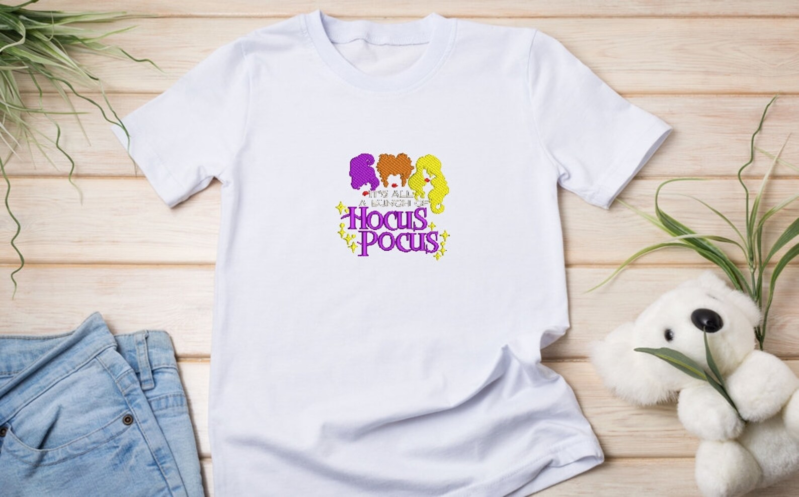 Hocus Pocus Embroidery Design Halloween Embroidery Design - Etsy