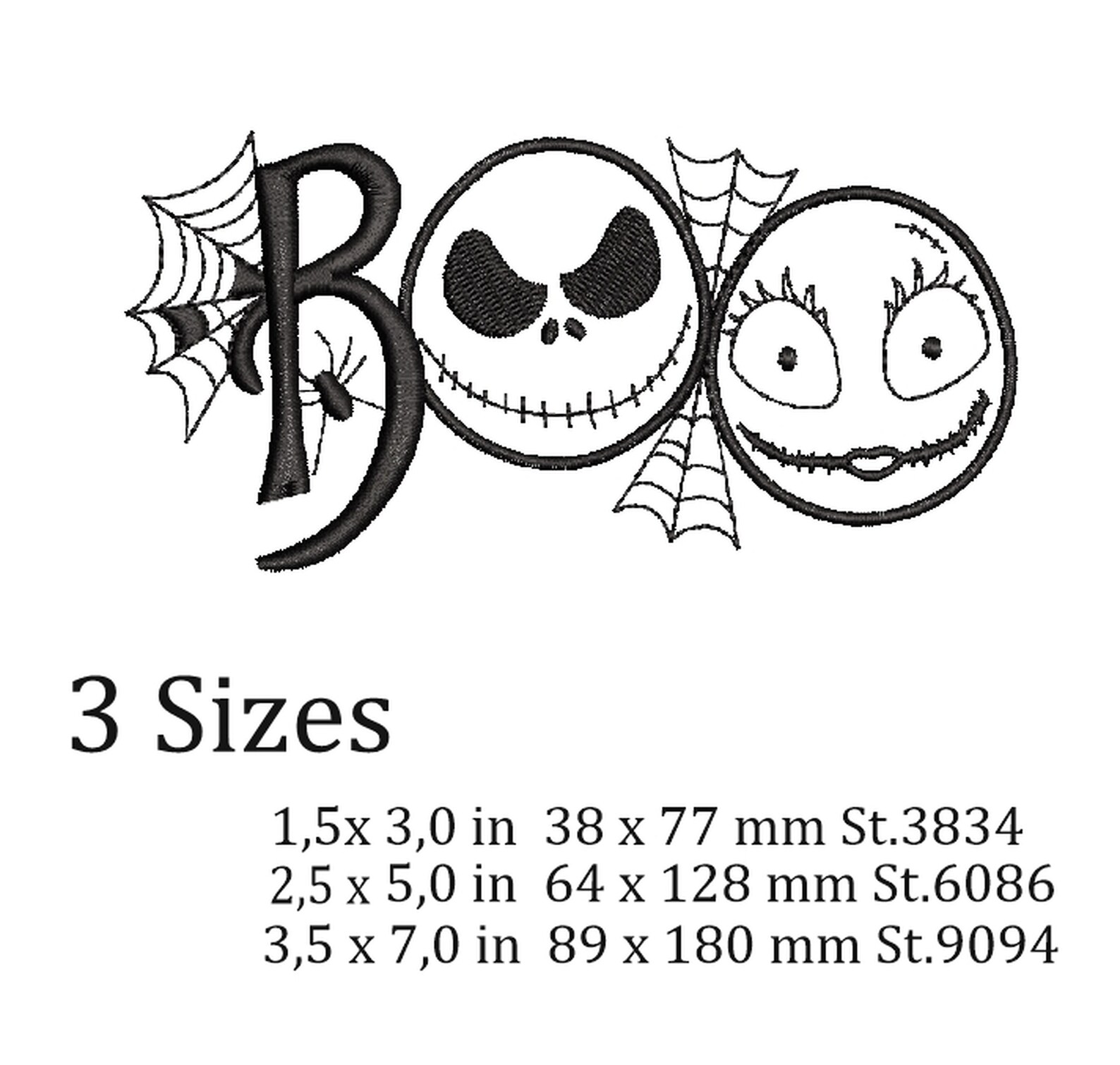 Boo Machine Embroidery Design Halloween Embroidery 4 Size. - Etsy