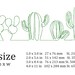 Cactus Machine Embroidery Design, 4 Sizes - Etsy