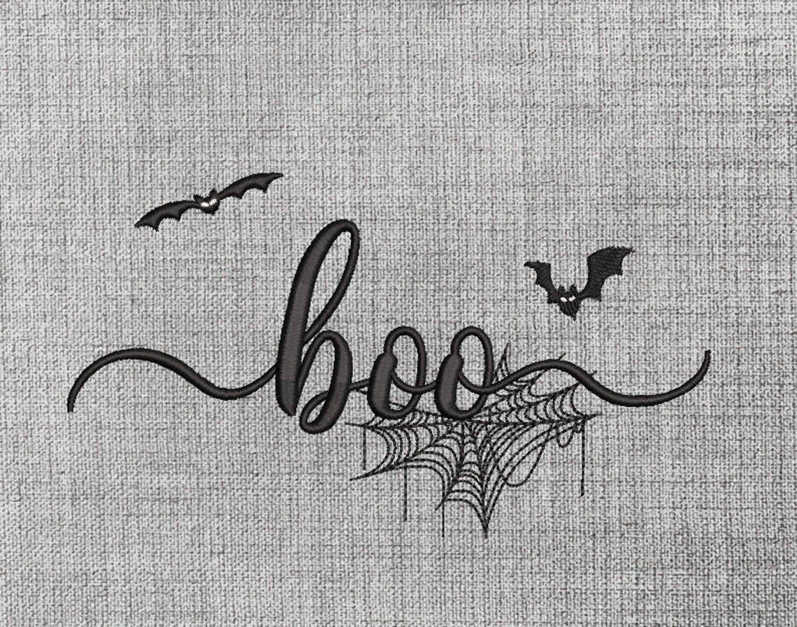 Boo Machine Embroidery Design Halloween Embroidery 4 Size. - Etsy