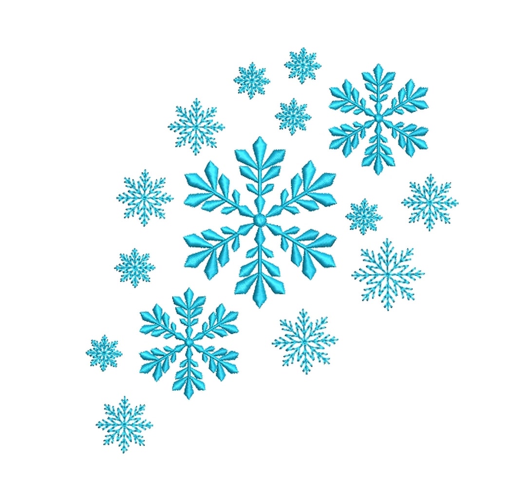 Christmas Snowflakes Design , 3 Sizes, Instant Download. - Etsy