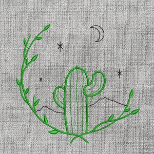 Cactus Embroidery Designmachine Embroidery Design , Floral Embroidery ...