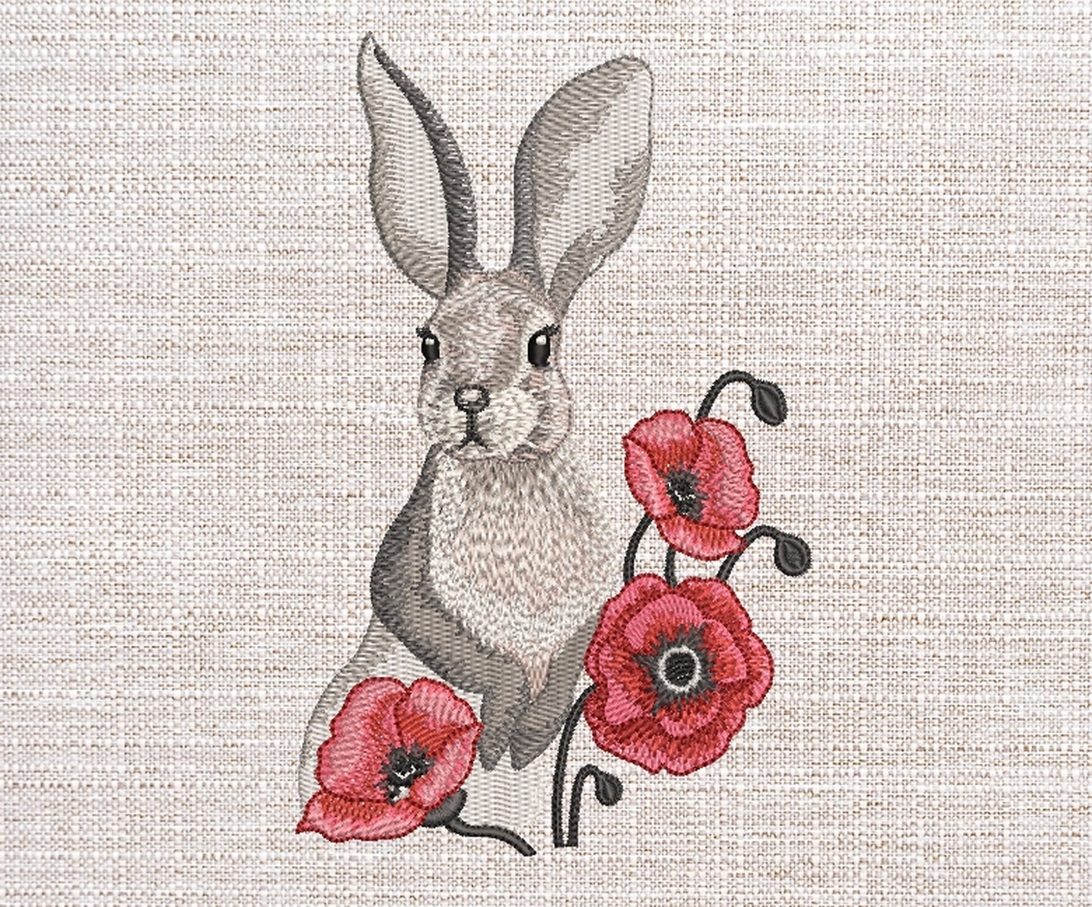 Bunny Embroidery Designs, Hare Embroidery, 4 Sizes. - Etsy