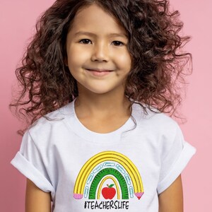 Teacher's Life, Rainbow School Machine Embroidery Design, Back to ...