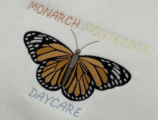 Butterfly Machine Embroidery Design Monarch Butterfly - Etsy