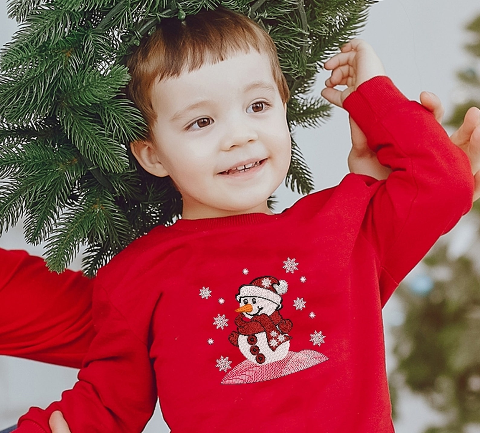 Snowman Machine Embroidery Design Winter Embroidery 4 - Etsy