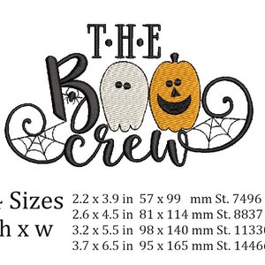 Boo Machine Embroidery Design, Halloween Embroidery, 4 Size. - Etsy
