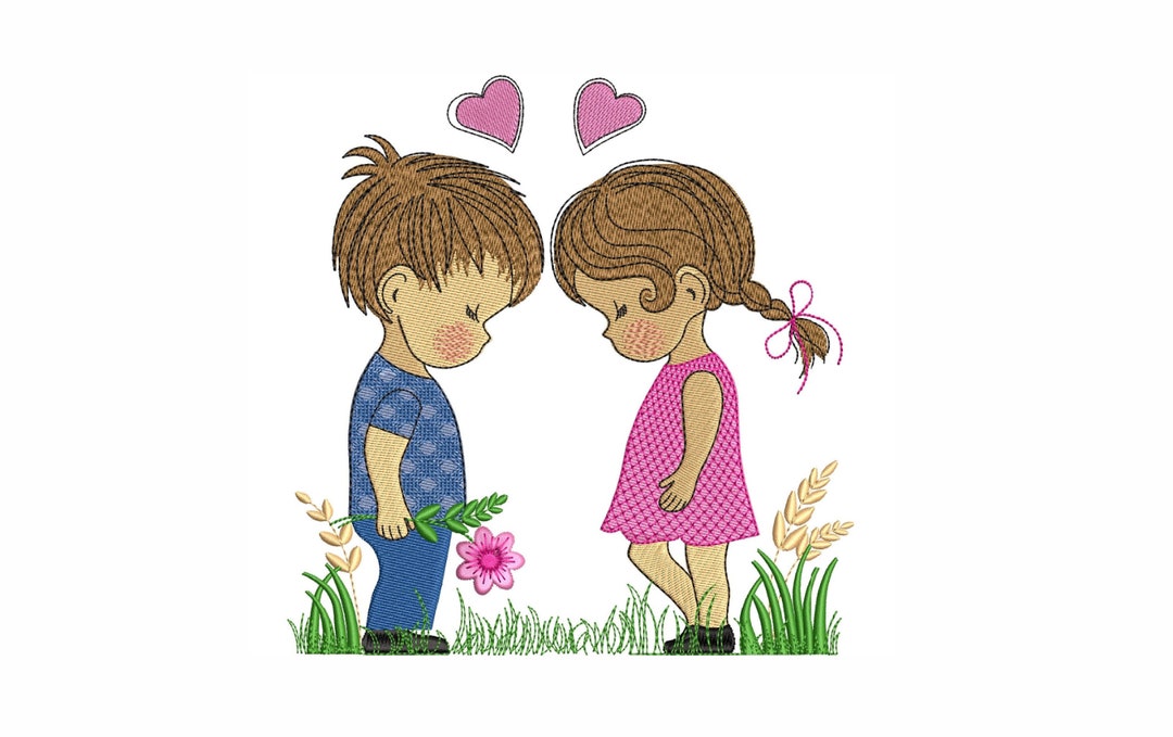 Couple In Love Embroidery Design Valentines Day Embroidery Designs Machine Embroidery File 4