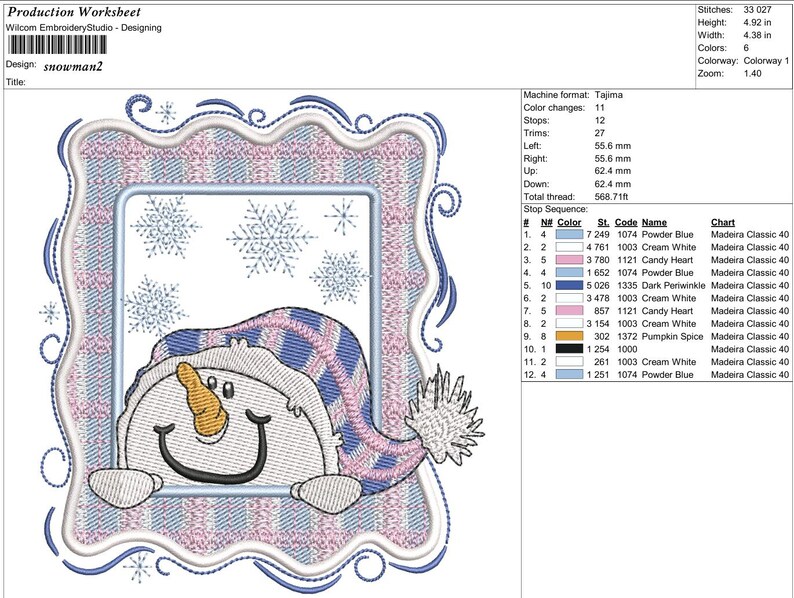 Snowman Machine Embroidery Design , Winter Embroidery, 5 Sizes, Instant ...