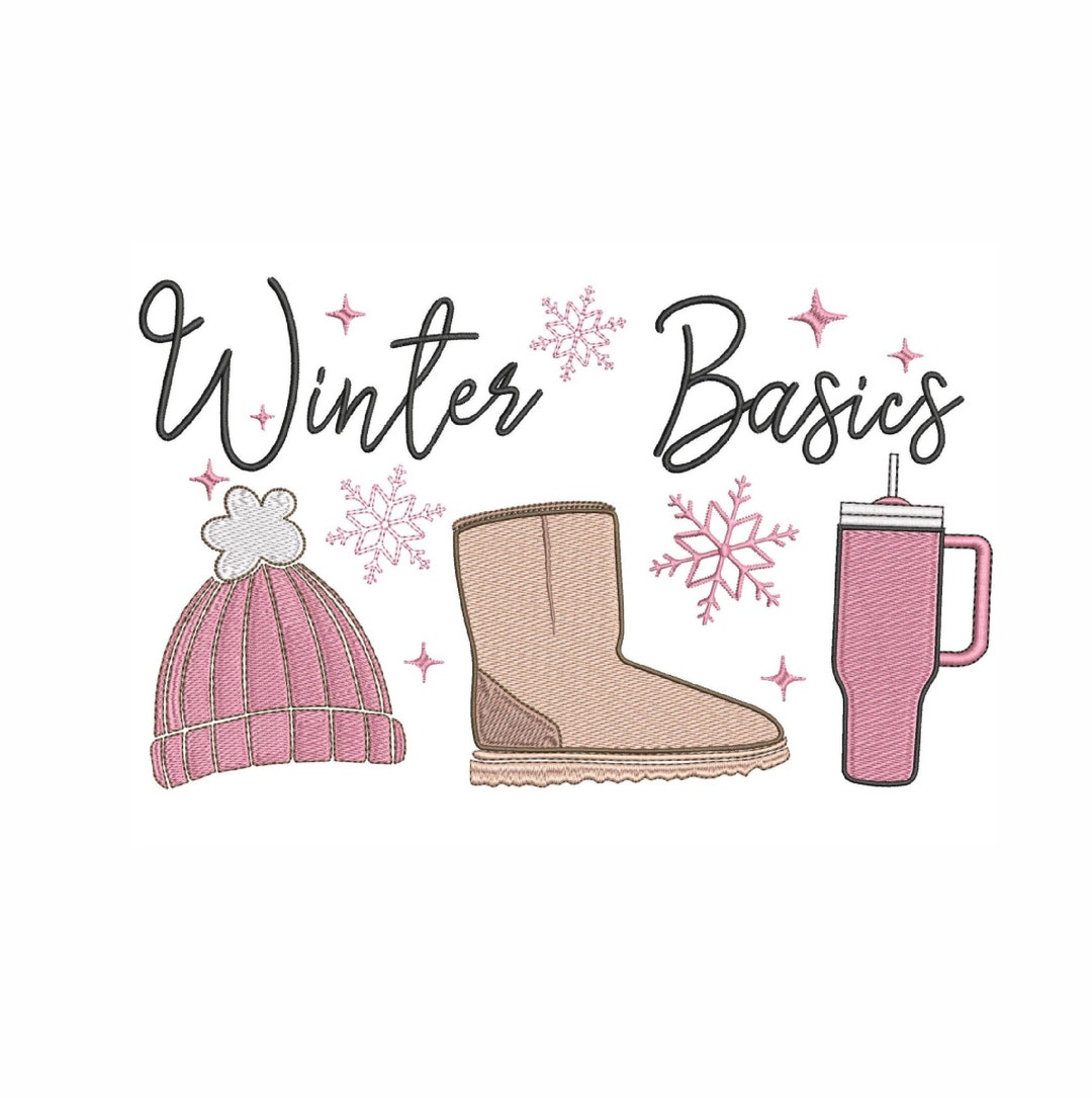 Winter Basics Machine Embroidery Design , Winter Embroidery, 8 Sizes ...