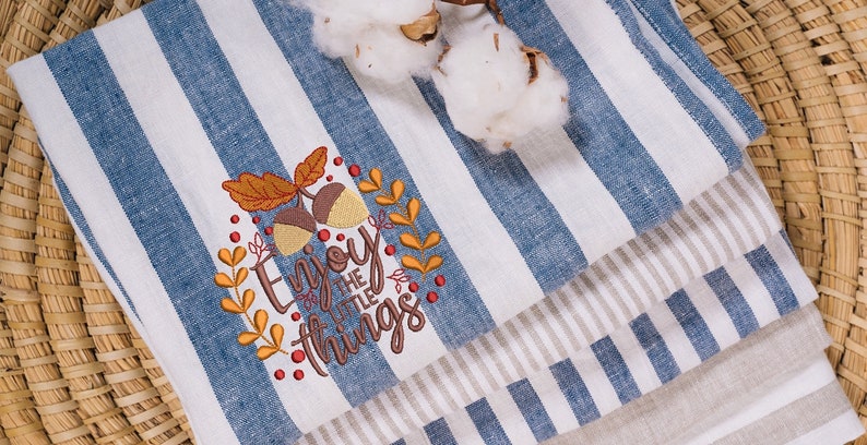 Enjoy the Little Things Machine Embroidery Design - Etsy