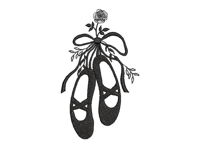 Pointe Shoes Ballet Machine Embroidery Design - Etsy Canada