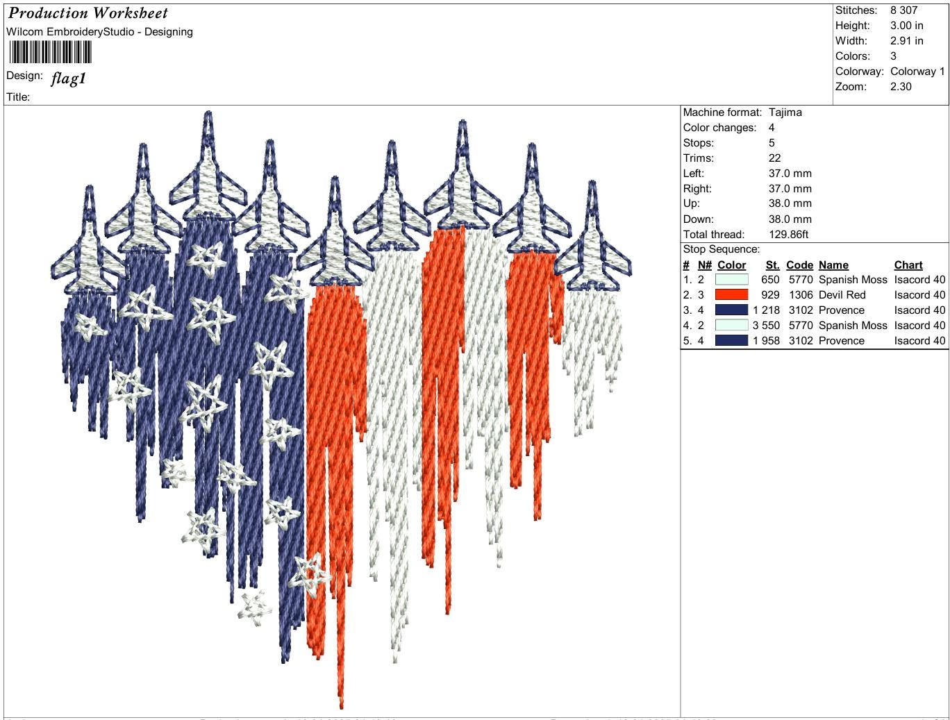 Fighter Jet American Flag Heart Embroidery Design: Patriotic USA (8 ...