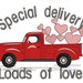 Car With Hearts Machine Embroidery Design, Special Delivery Loads of ...