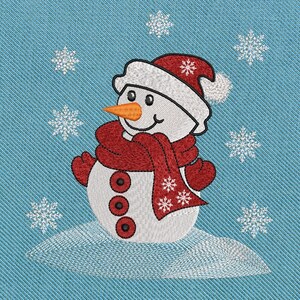 Snowman Machine Embroidery Design , Winter Embroidery, 4 Sizes, Instant ...