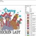 Crazy Chicken Lady Embroidery Design: Funny Farm Chicken (6 Sizes ...