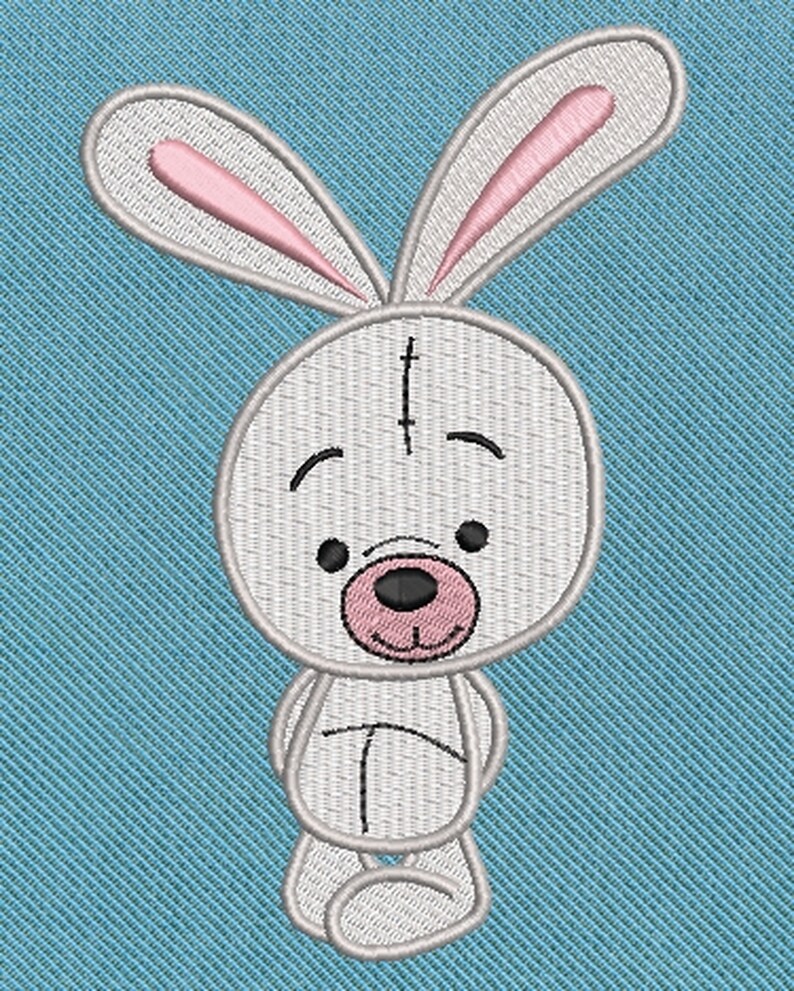 Bunny Embroidery Design. - Etsy