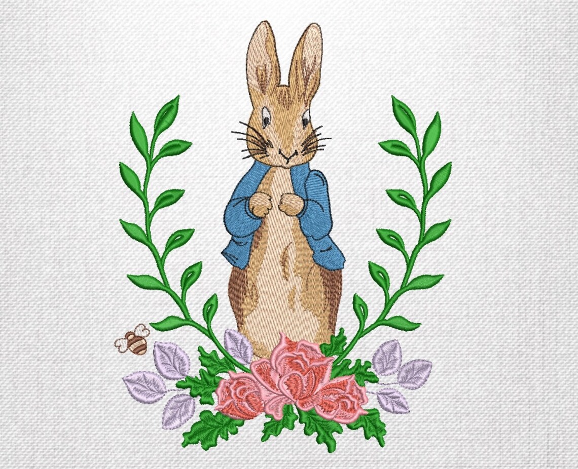 Peter Rabbit Embroidery Design, Hare Embroidery, 5 Sizes. - Etsy