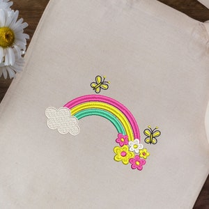 Rainbow Embroidery Design, 7 Sizes, Instant Download. - Etsy