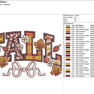 Fall Embroidery Design – Autumn Leaves, Acorn & Plaid Letters – Fall ...