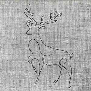 Deer Machine Embroidery Design. - Etsy