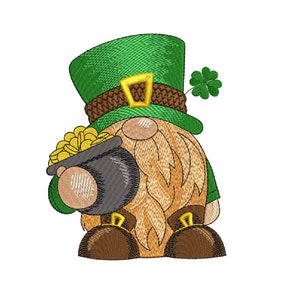 St. Patricks Day Gnomes Embroidery, 3 Sizes, Instant Download. - Etsy