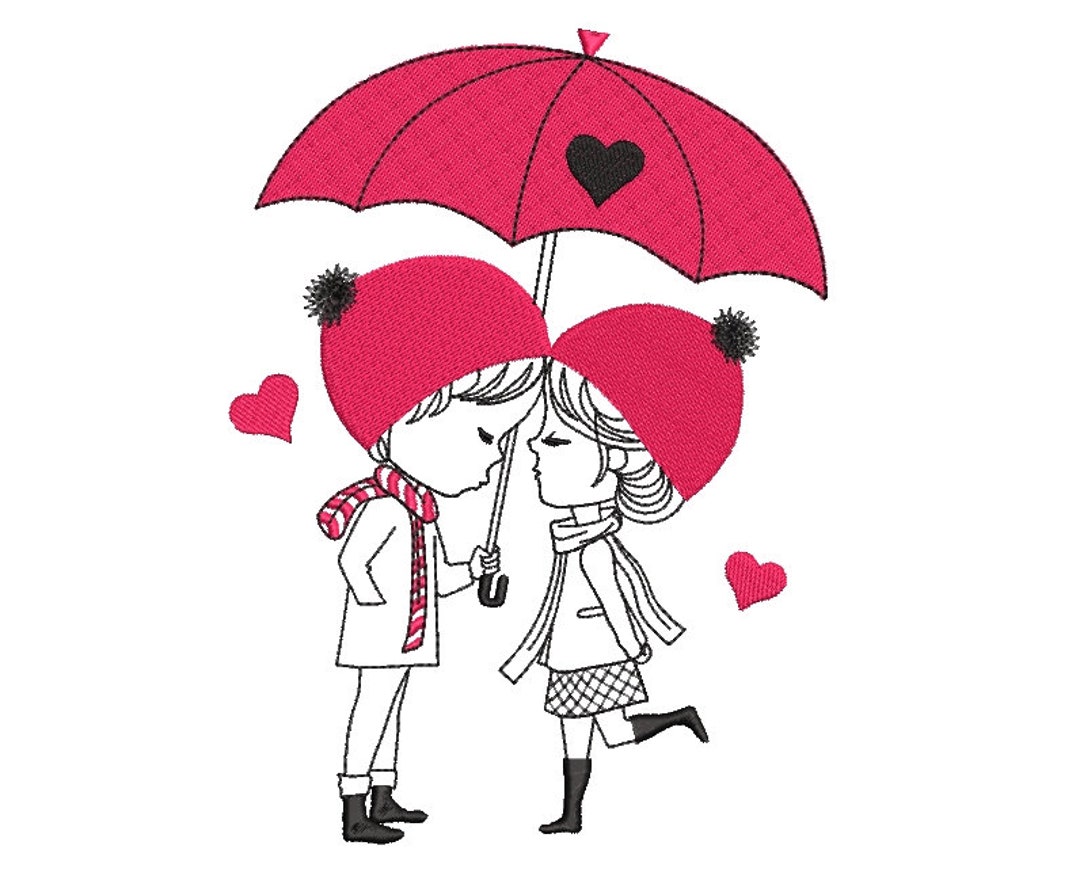 Couple Embroidery Designs, Valentines Embroidery Design Machine ...