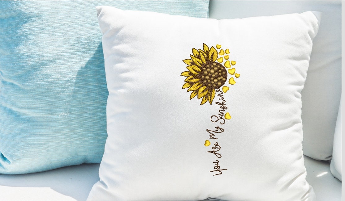 You Are My Sunshine Embroidery Design Sunflower Embroidery - Etsy