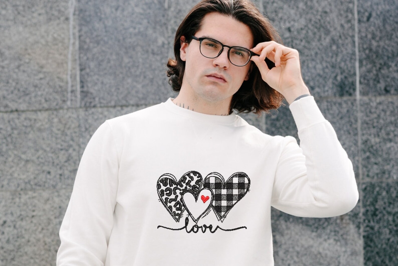 Heart Embroidery Design 5 Sizes Instant Download. - Etsy