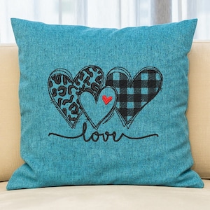 Heart Embroidery Design, 5 Sizes, Instant Download. - Etsy