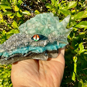 Amazonite Orgonite Dragon Dragonite With Neodymium Magnet, Crystal ...