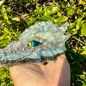 Amazonite Orgonite Dragon Dragonite With Neodymium Magnet, Crystal ...