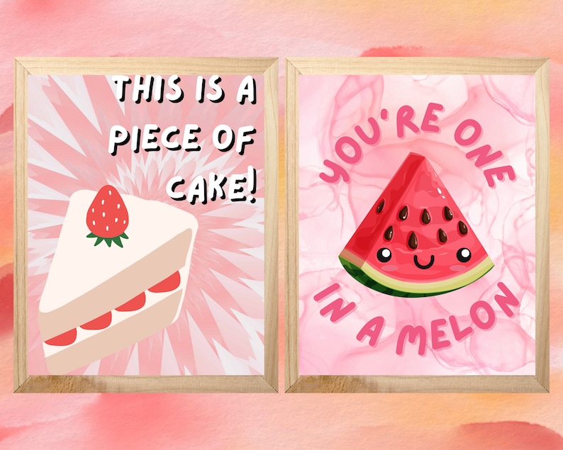 Funny Motivational Pun set of 11 Printable Posters, Digital Downloads ...