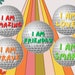 Retro Rainbow Disco Ball Positive Affirmation Stations Set of 10 ...