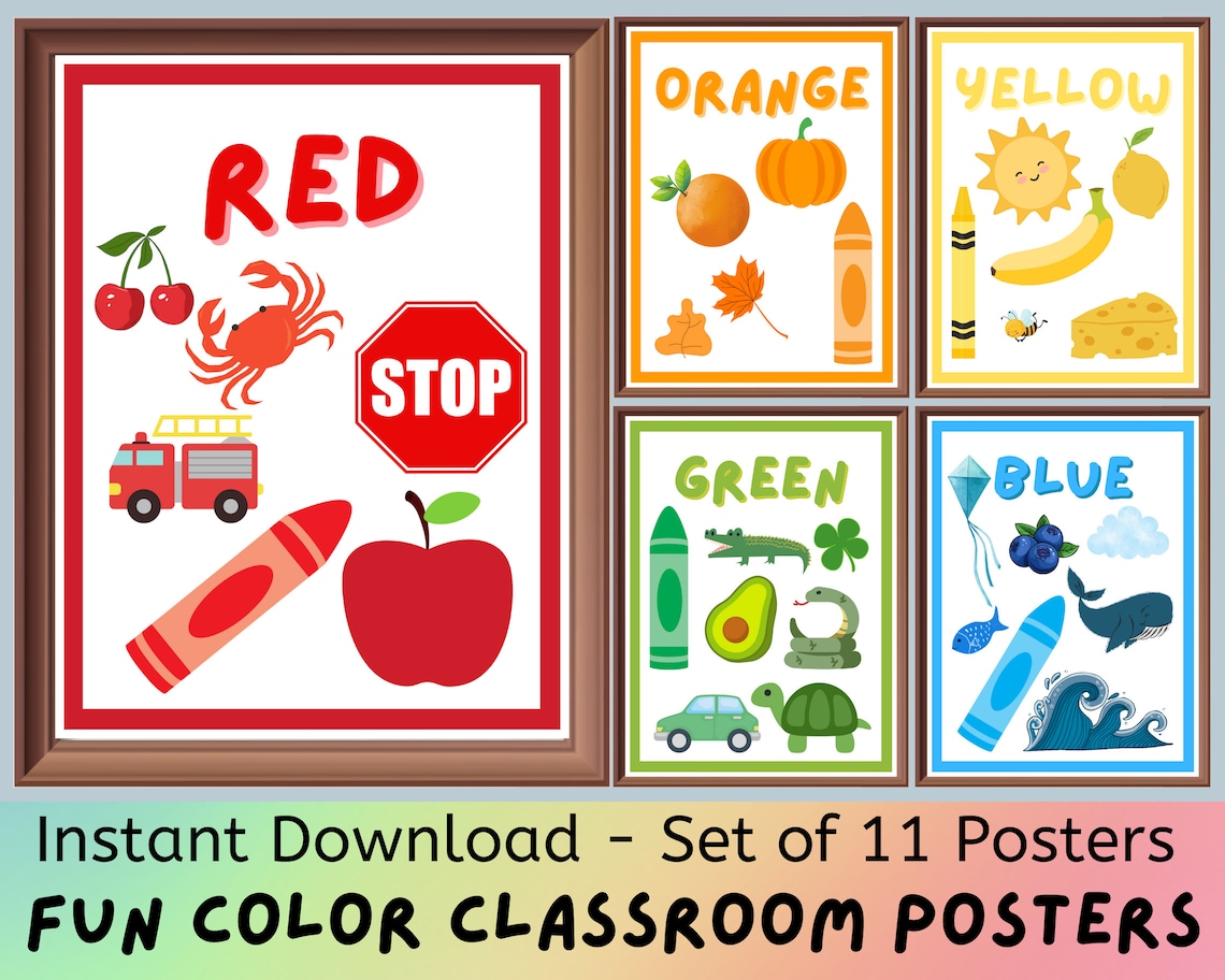 ELL Classroom Decor set of 11 Printable Posters English - Etsy