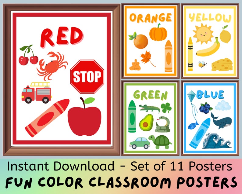 ELL Classroom Decor (set of 11) Printable Posters, English Language ...