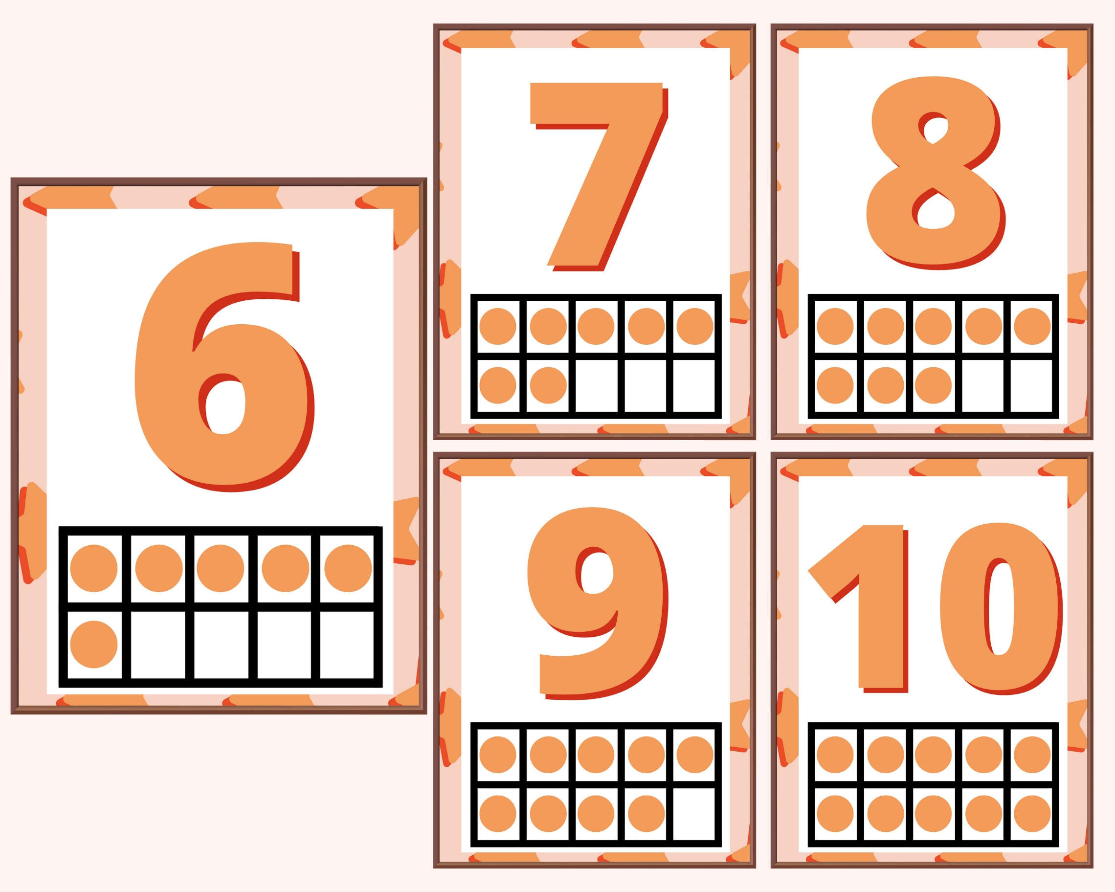 Base Ten Numbers Chart 1-20 (set of 20) Printable Posters, Digital ...