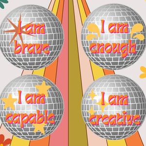 Retro Classroom Affirmations (set of 10) Printable Posters, Digital ...