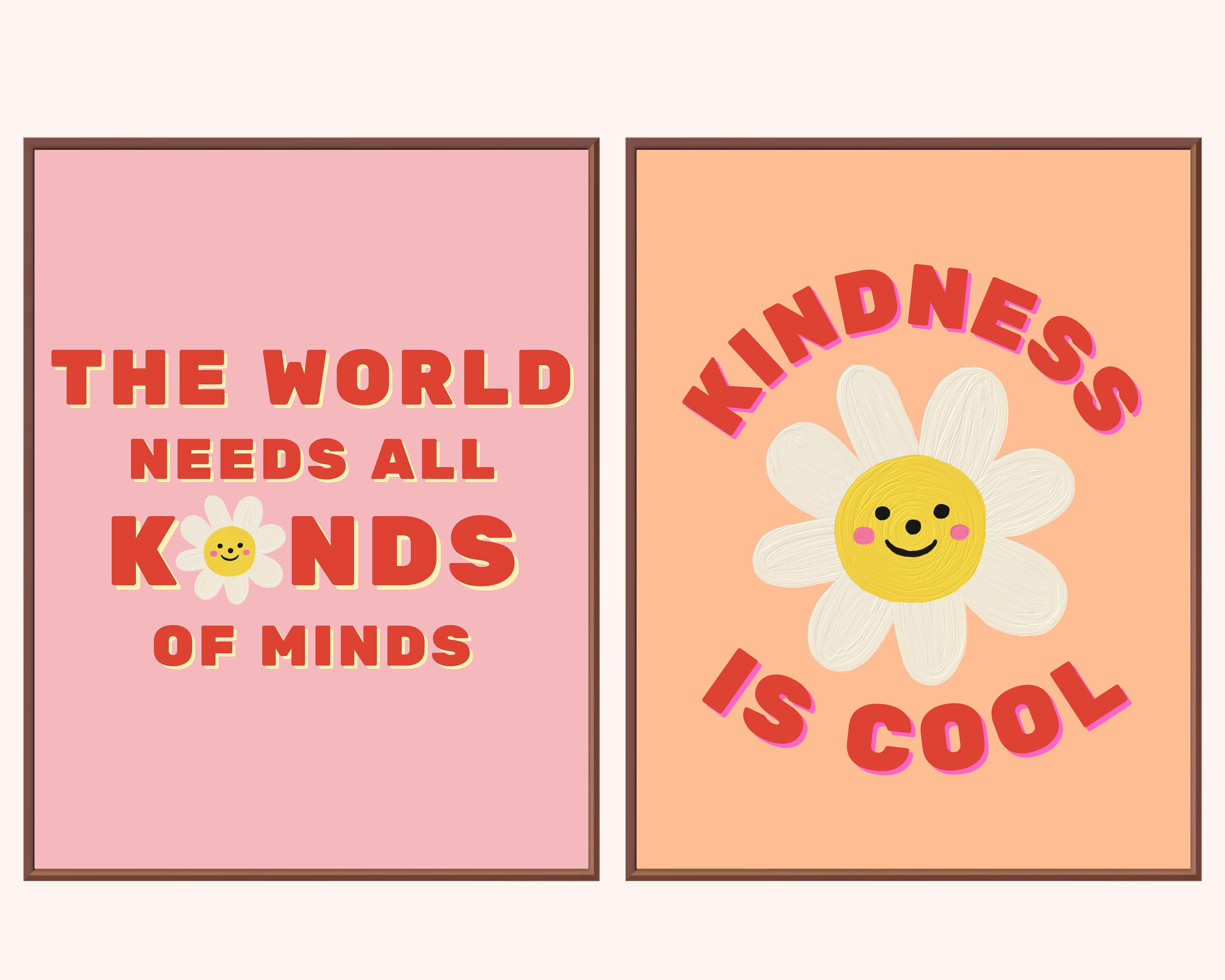 Groovy Inspirational Classroom (set of 4) Posters, Digital Downloads ...